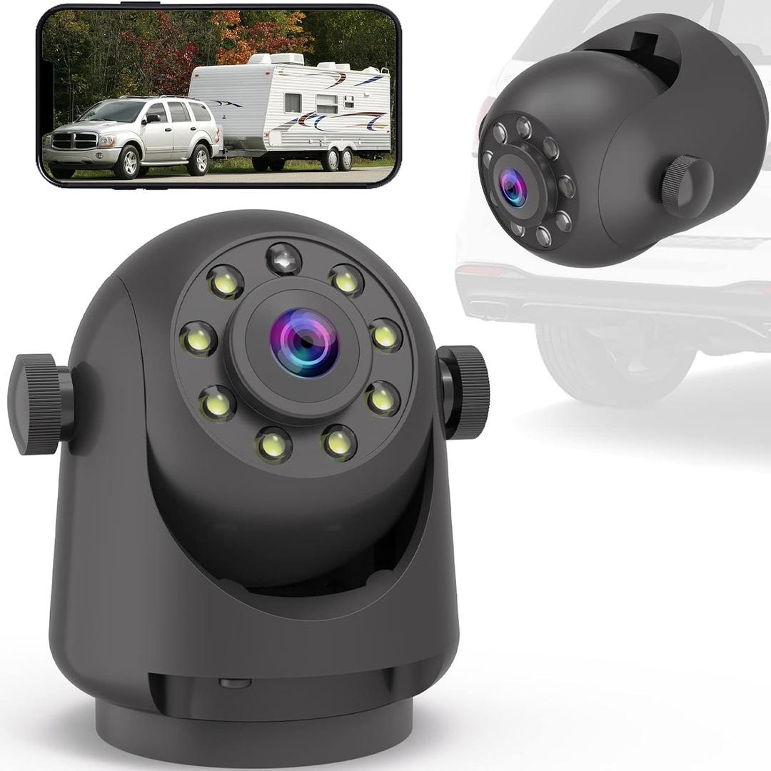 YEOIZO Wireless Magnetic Backup Camera for Trailers/RV/Camper - WiFi ...