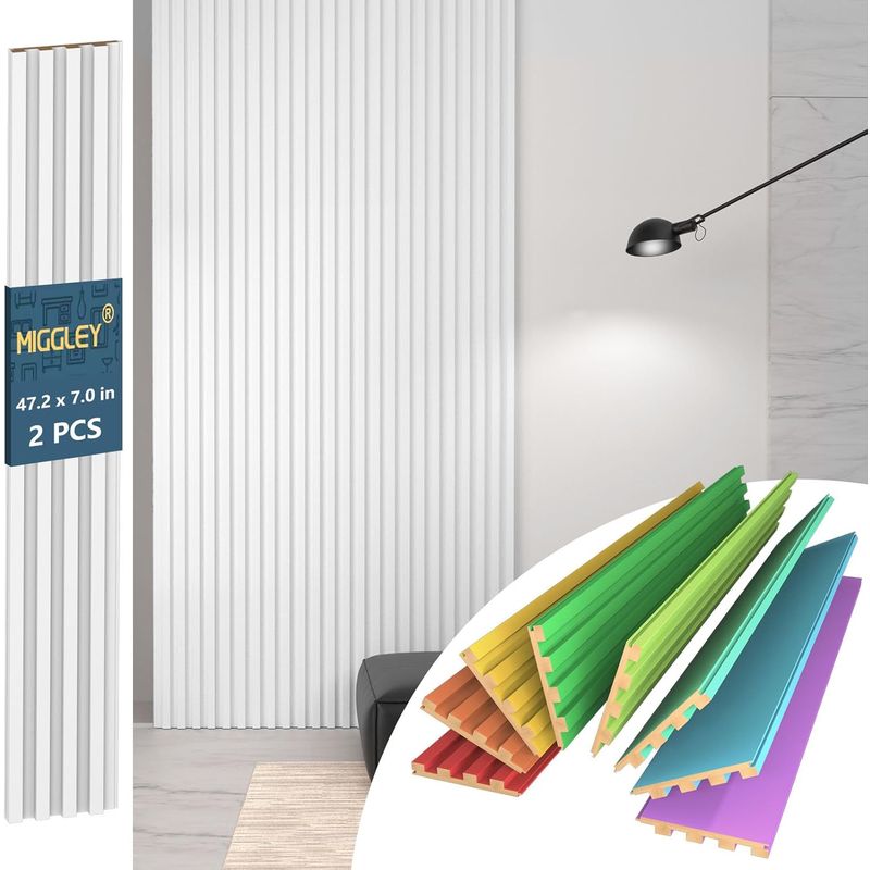 MDF Board Slat Wall Panels, Slat Wall Paneling for Home Living Room ...