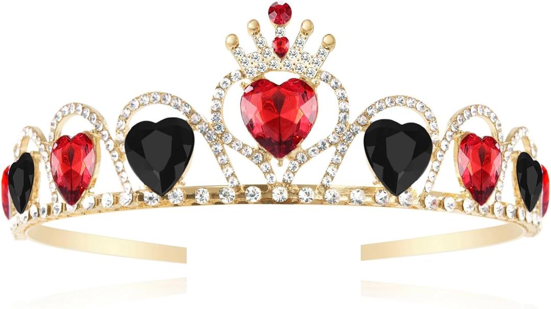 Descendant Queen of Hearts Costume Descendant 4 Gold Tiara Jewelry Set ...
