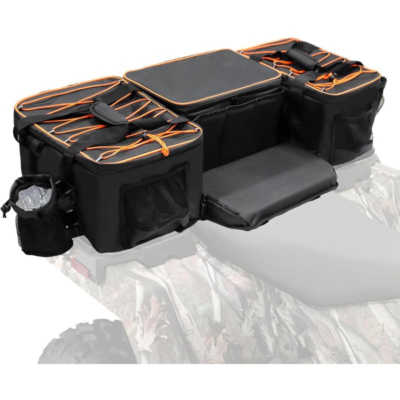 MYDAYS ATV Rear Storage BagsATV Rear Rack Cargo BagRear Seat Gear Bag ...