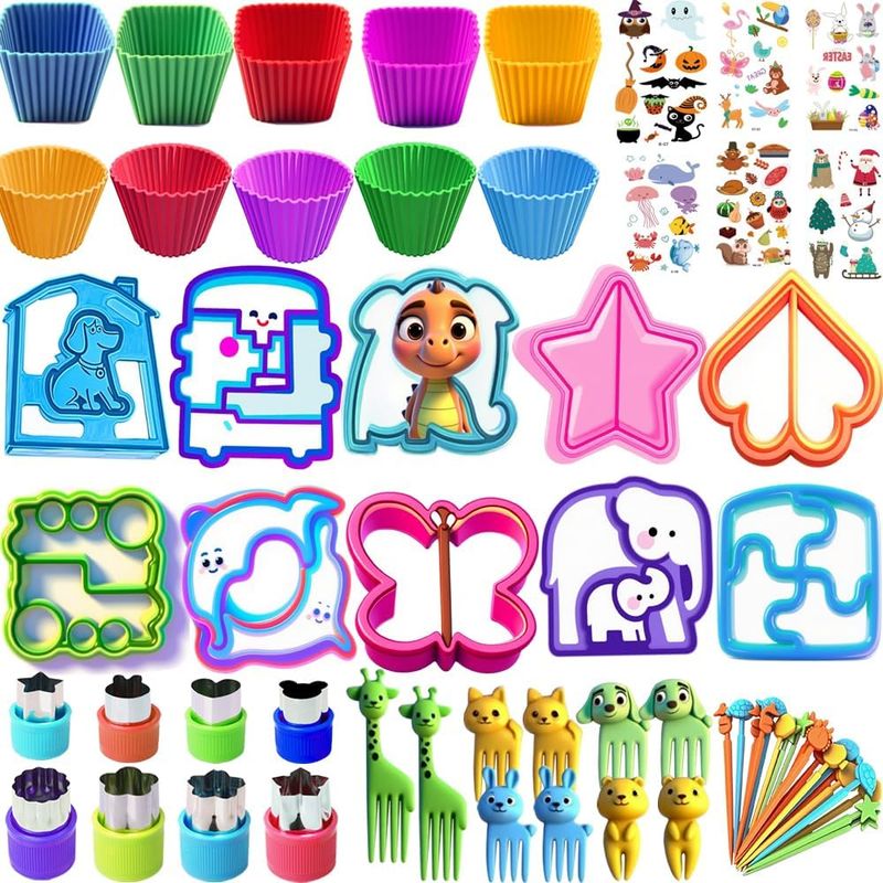 Sandwich Bread Cutters Vegetable Shapes for Lunch Bento Box Accessories ...