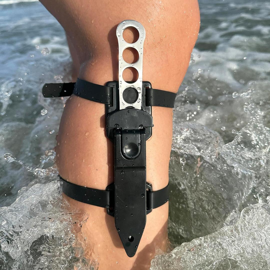 Dive Knife Scuba Diving Knife with Sheath and Leg Strap Thigh Knife ...