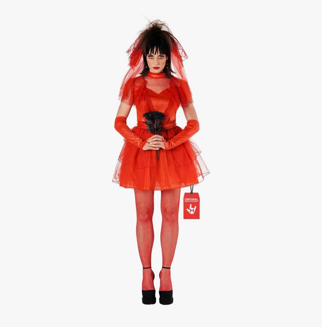 Morph Red Bride Costume Women, Gothic Wedding Dress, Red Bride Costume ...