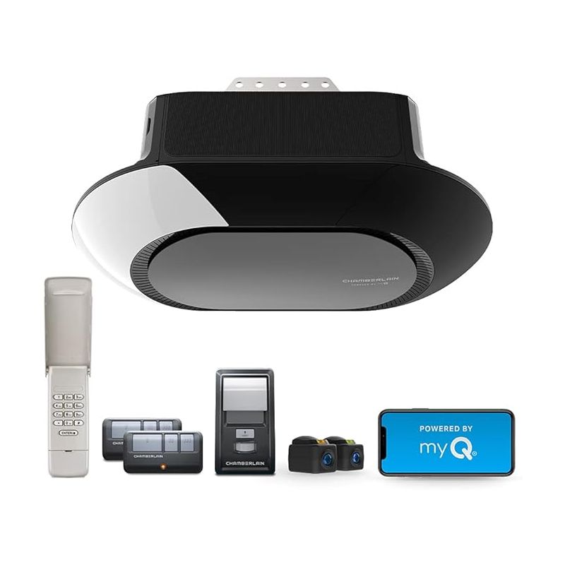 Chamberlain B4603T MYQ Smart Garage Door Opener, Ultra Quiet Belt Drive ...