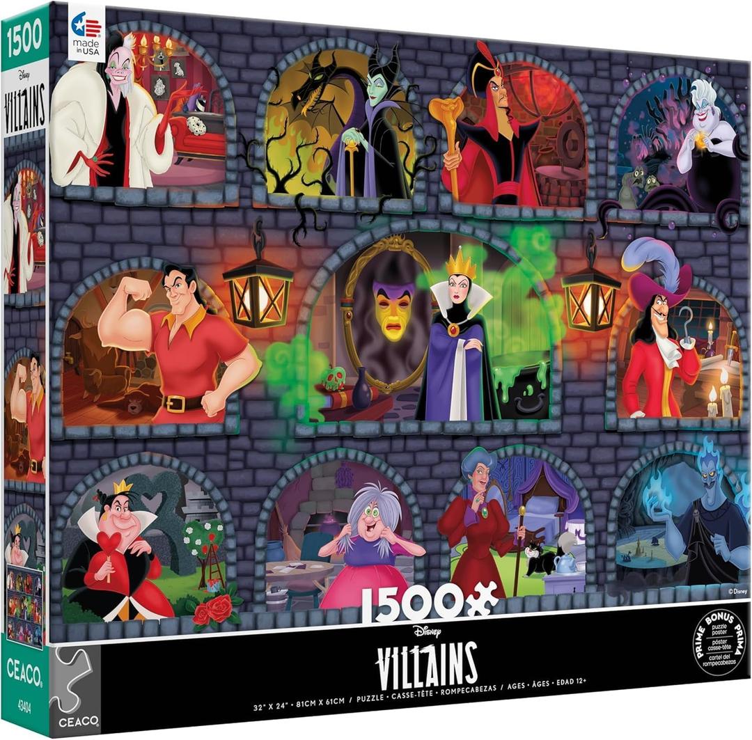 Ceaco - Disney - Villains Underground - 1500 Piece Jigsaw Puzzle | Justbid