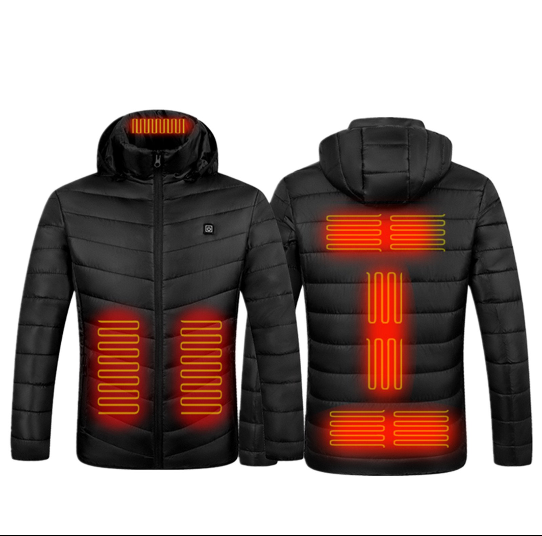 Jaycosin Men and Women's Heated Jacket with Smart USB Charge, 5V Safety ...