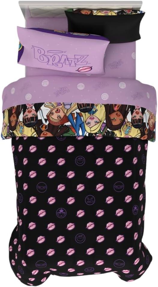 Franco Bratz Fashion Bedding 5 Piece Super Soft Reversible Comforter ...