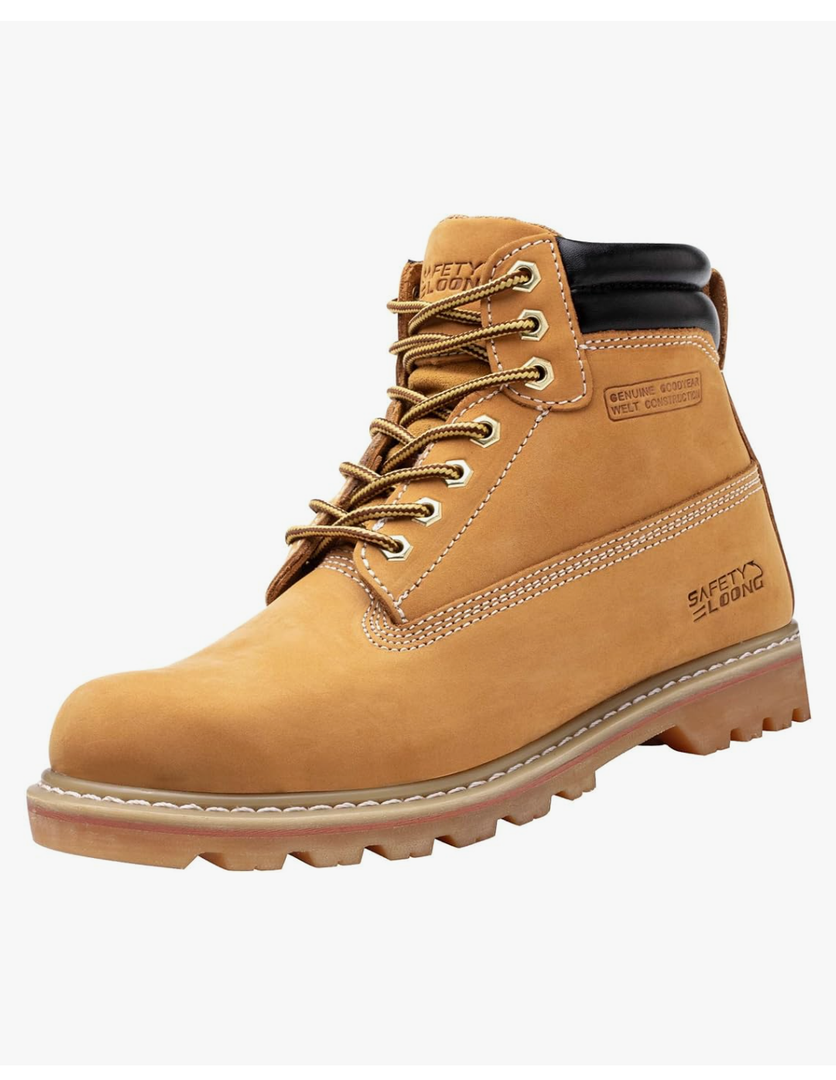 Work Boots for Men Waterproof Soft Toe Non Slip Comfortable Workboots ...