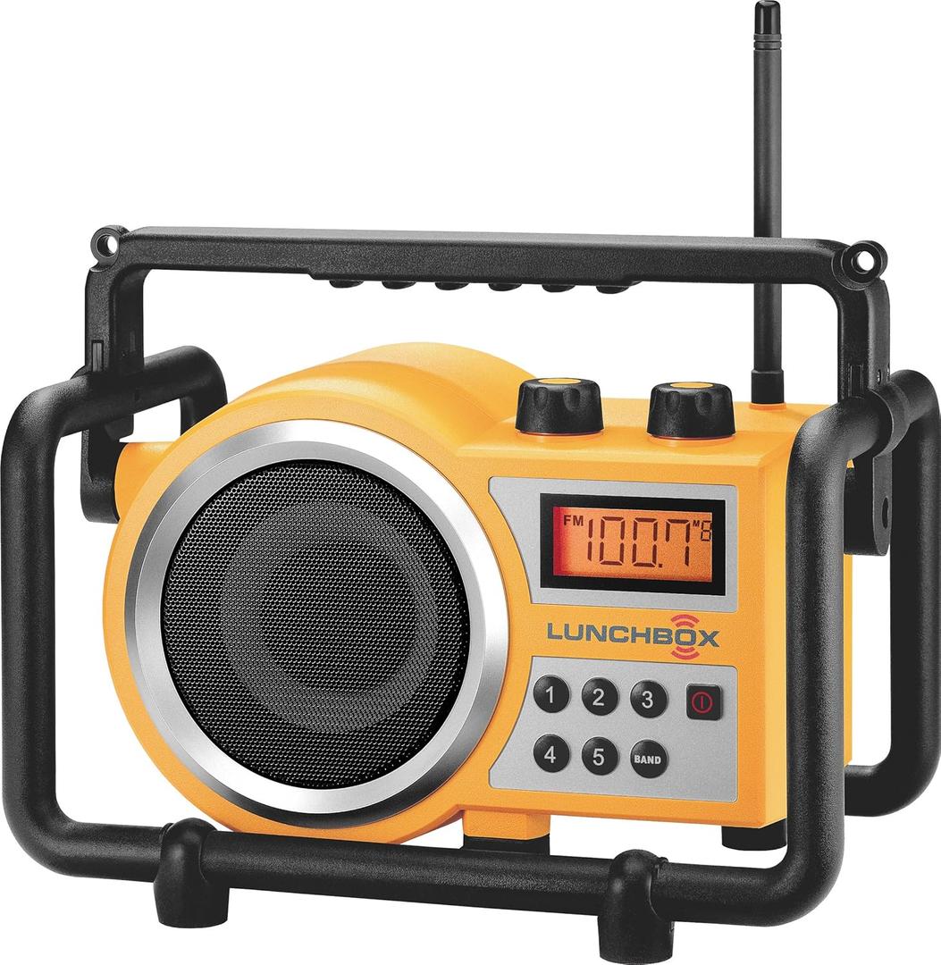 Sangean LB-100 AM FM Radio Ultra Rugged Compact Yellow | Justbid