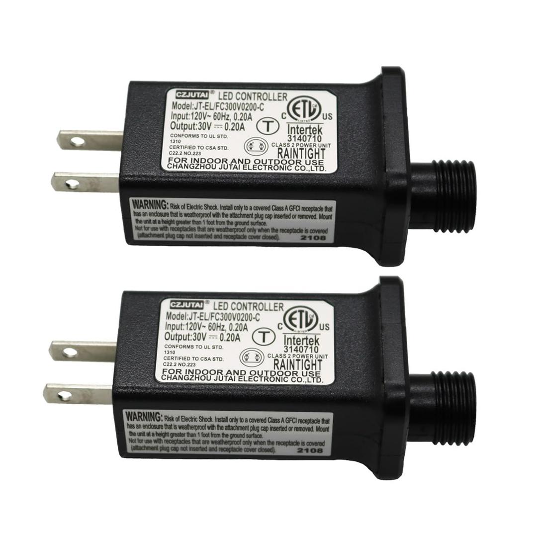 2 PCS 8 Mode Light LED Transformer 30V LED Controller Class 2 Power ...