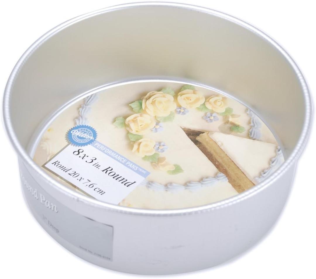 Wilton Performance Pans Aluminum Round Cake Pan, 8 x 3 in. | Justbid