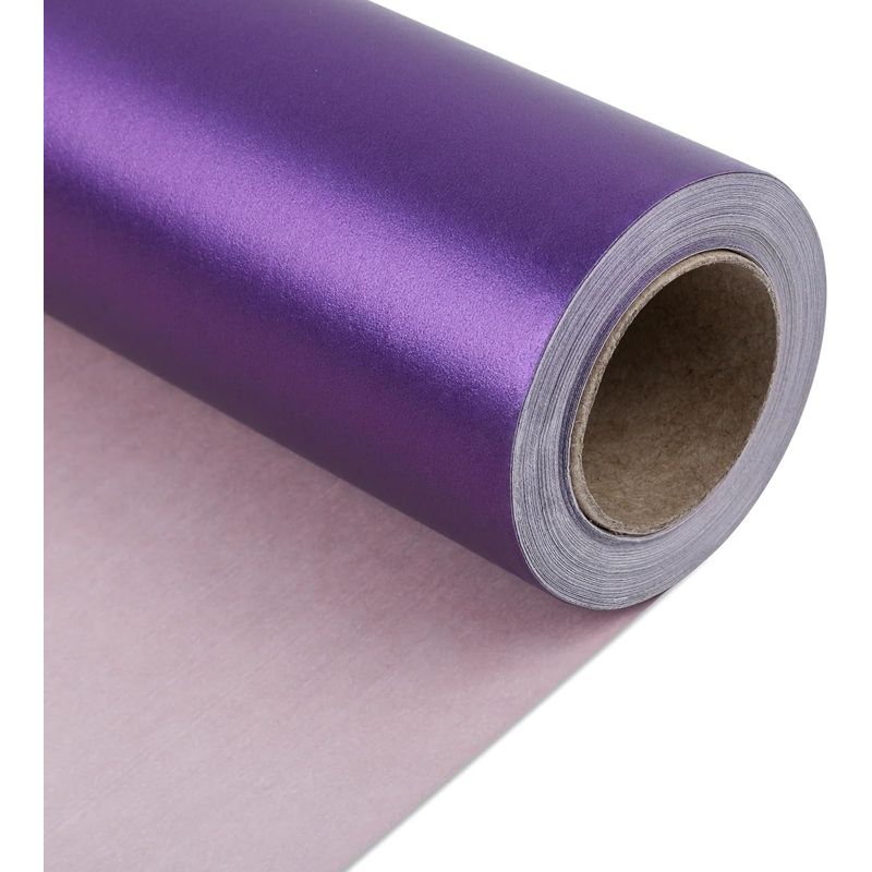NESCCI Deep Purple Matte Wrapping Paper,Solid Color Pearly-Lustre Paper ...