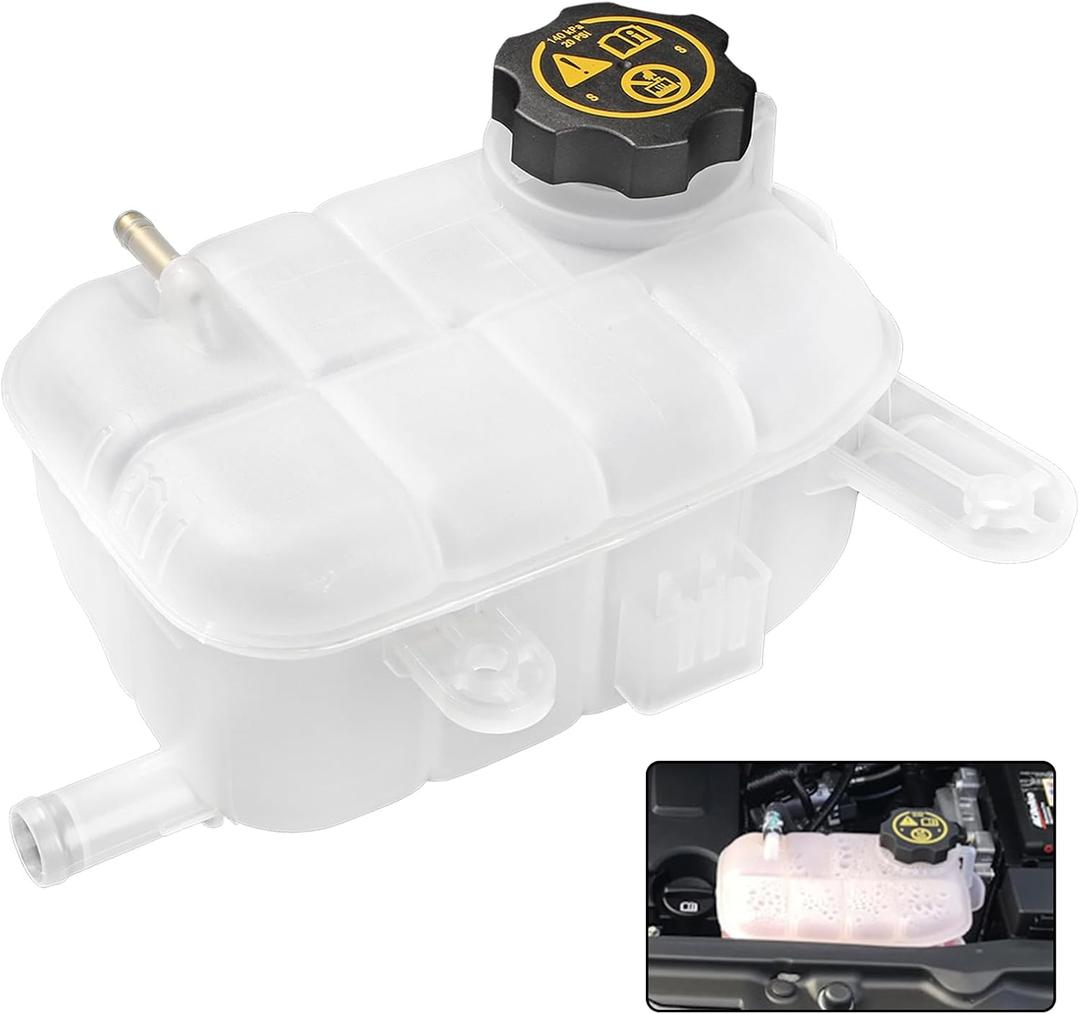 Engine Coolant Reservoir Tank With Cap, Radiator Overflow Tank ...