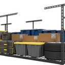 3X8FT Overhead Garage Storage Rack, 22"-48" Height Adjustable Garage ...