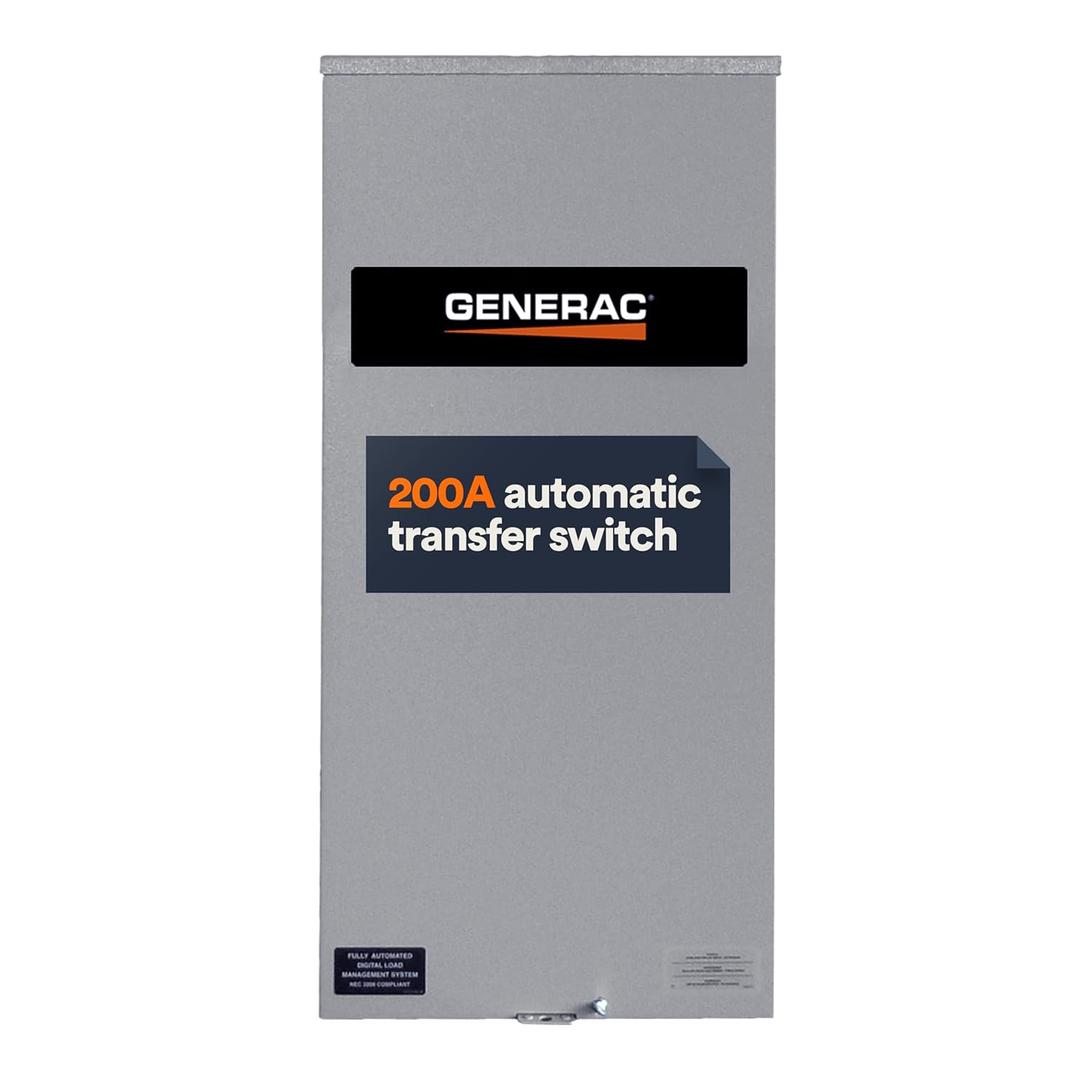 Generac 200 Amp Single Phase Generator Automatic Transfer Switch ...