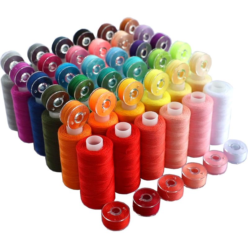72 PCS Sewing Thread Assortment, 36 Color Thread for Sewing Machine ...