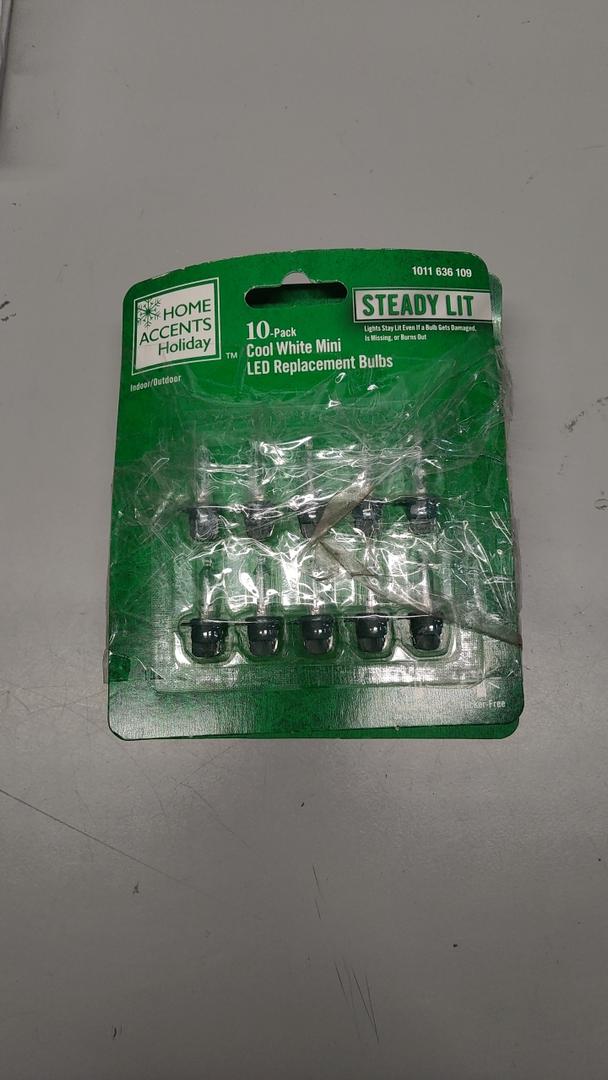 Set Of 4 -10 Each Multi Colored Mini LED Replacement Bulb Christmas ...