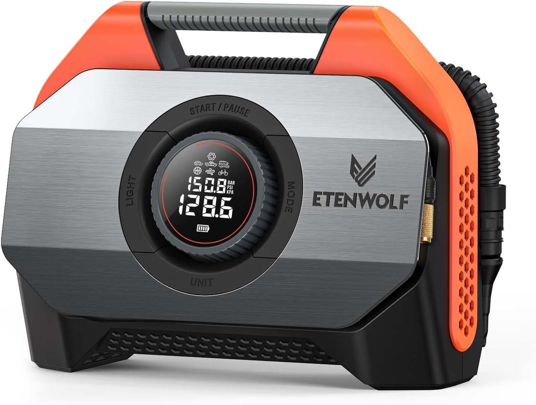 ETENWOLF VORTEX S6 Tire Inflator Portable Air Compressor for Heavy-duty ...
