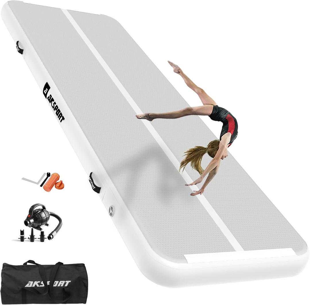 AKSPORT Gymnastics Air Mat Tumble Track Tumbling Mat Inflatable Floor ...